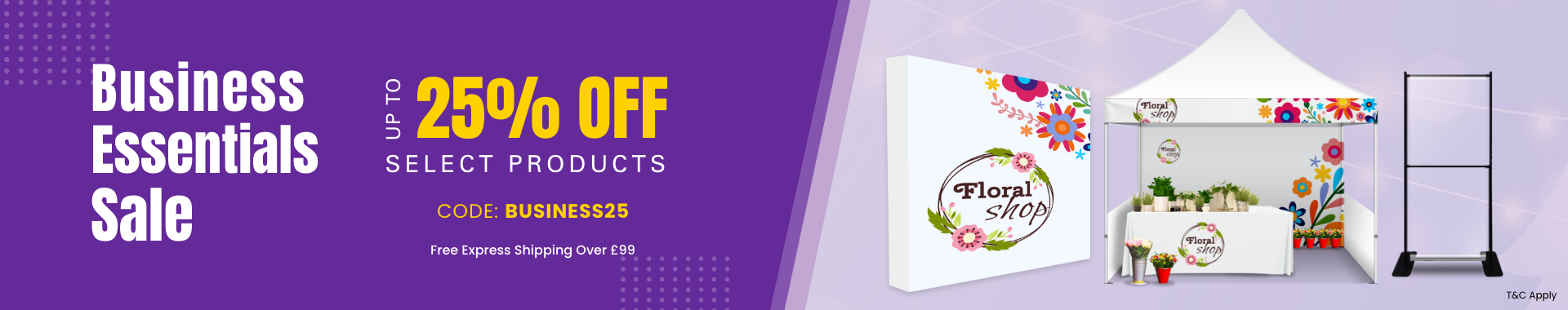 Business Essentials | Up to 25% Off Select Categories | BannerBuzz