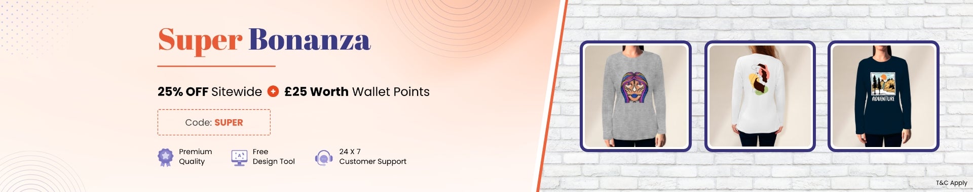 Design your Own Custom Clothes and Get 20% off | BannerBuzz UK