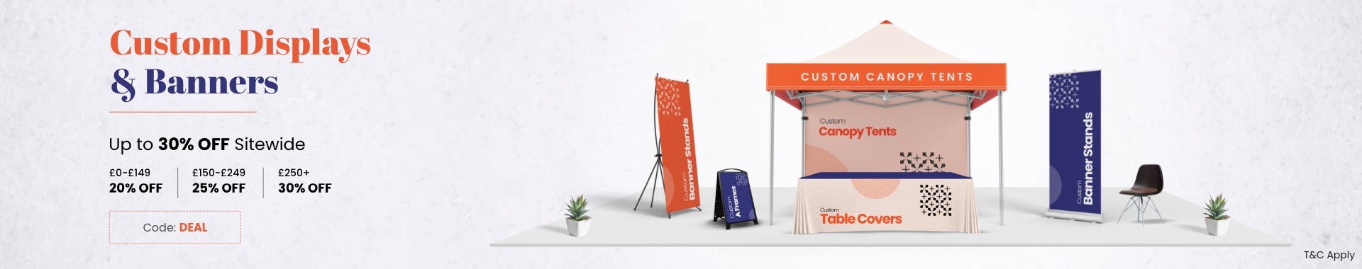 Custom Displays & Banners Sale with up to 30% off Sitewide | BannerBuzz