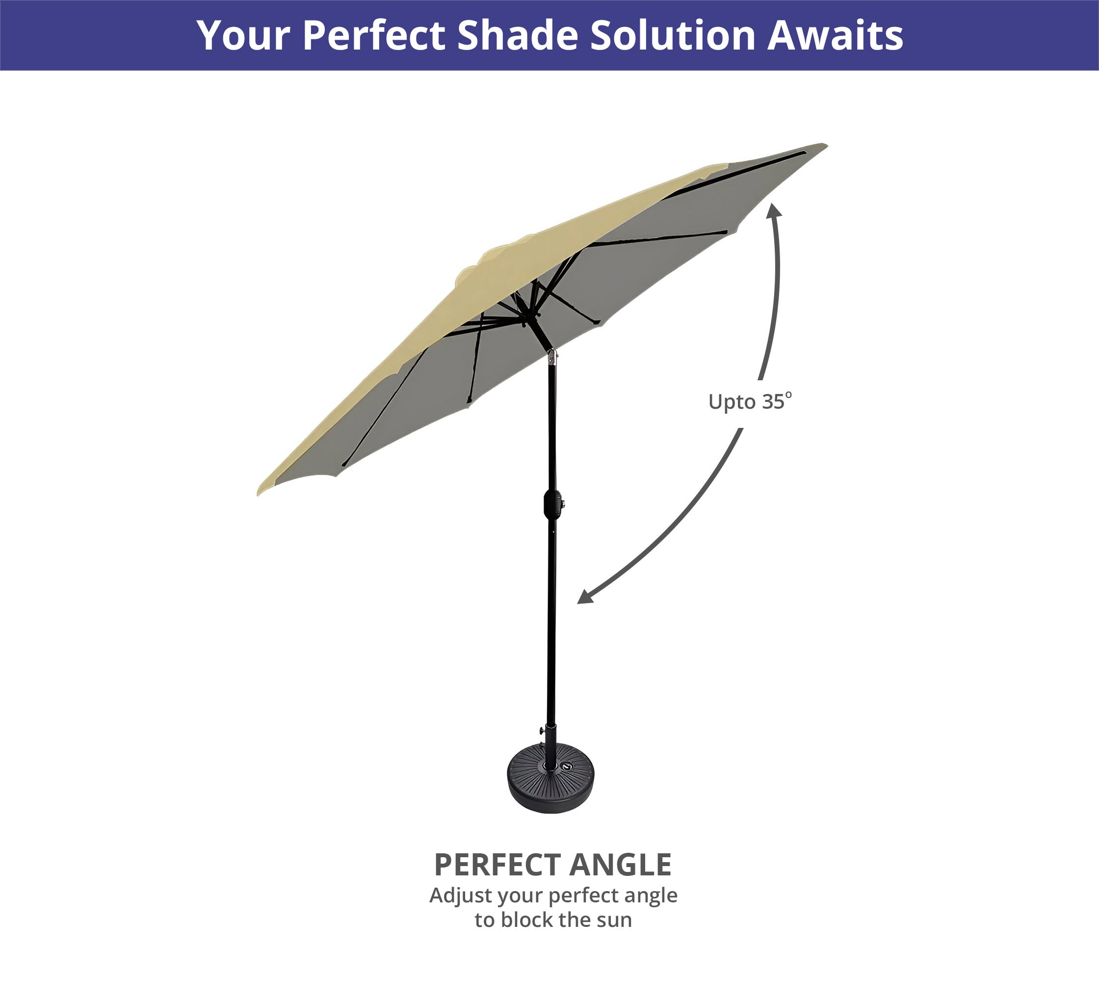 Solid Outdoor Umbrella