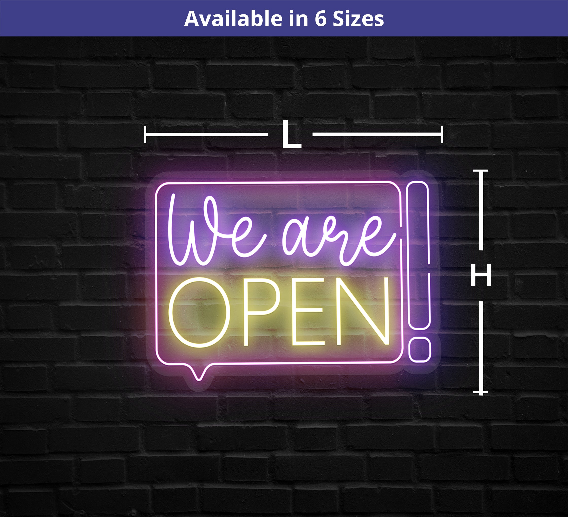 We Are Open Neon Sign