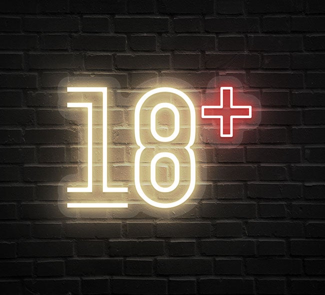 18+ Neon Sign | Custom 18+ Neon Sign - Bannerbuzz.co.uk