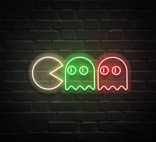 Chasing Ghosts Multicolour Neon Sign | Custom Chasing Ghosts ...