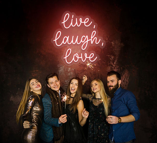 Live Love Laugh Neon Sign | Custom Live Love Laugh Neon Sign ...