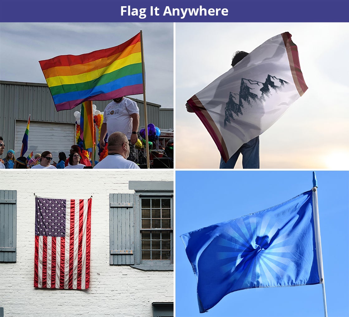 Custom Pole Flag Banners Custom Printed Flags In Portrait | United