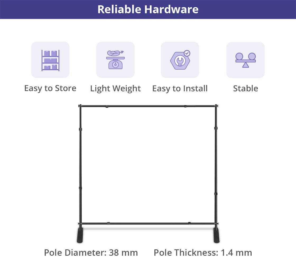 High Quality Best Price Adjustable Banner Frame, Stands & Displays