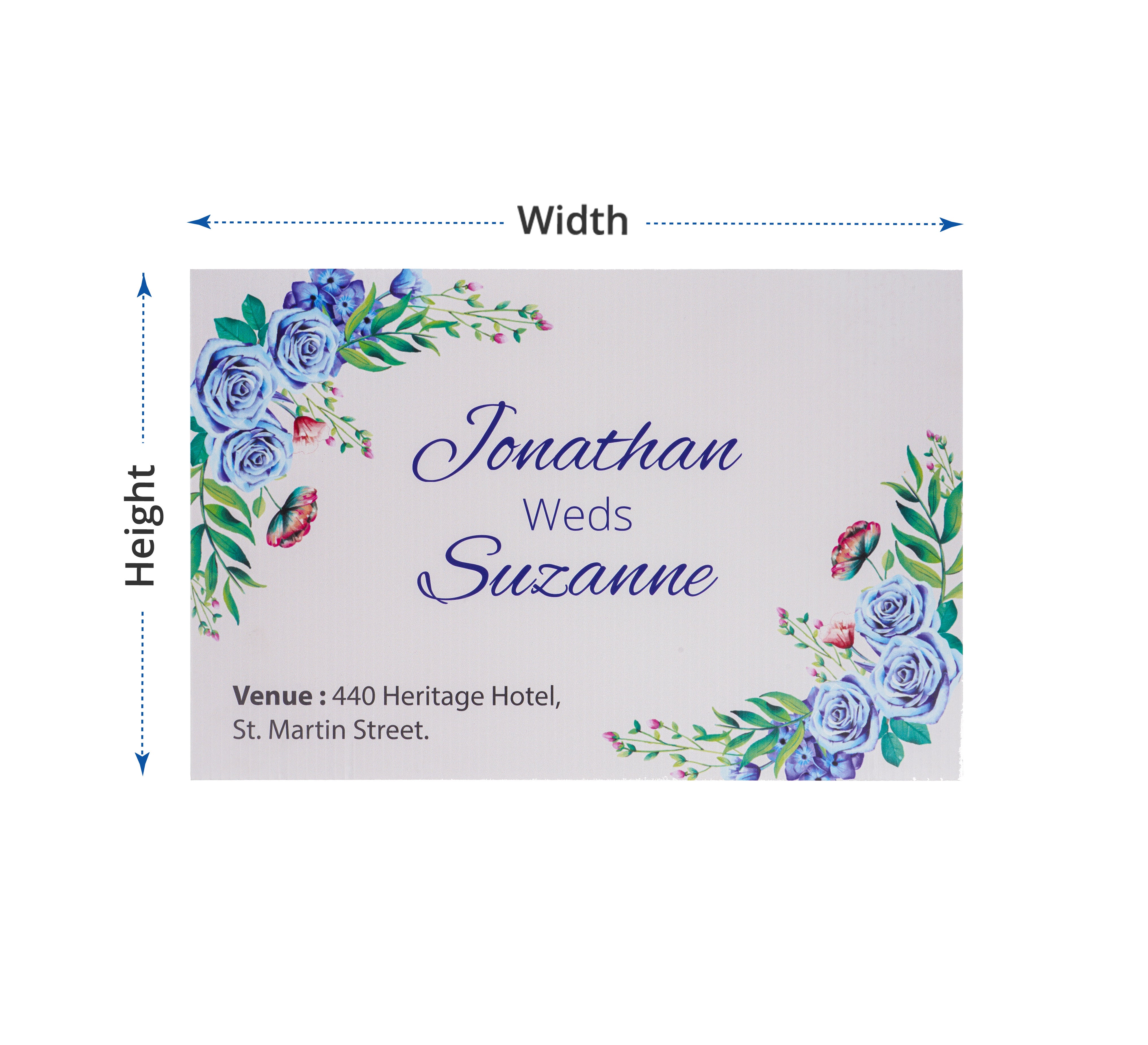 Rectangle Garden Signs | Custom Rectangle Garden Signs - Bannerbuzz.co.uk