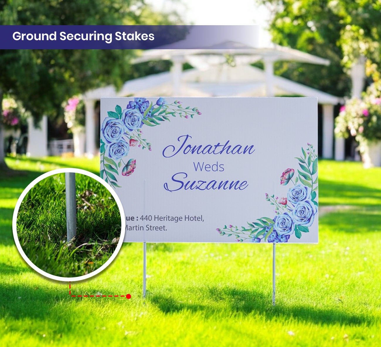 Rectangle Garden Signs | Custom Rectangle Garden Signs - Bannerbuzz.co.uk