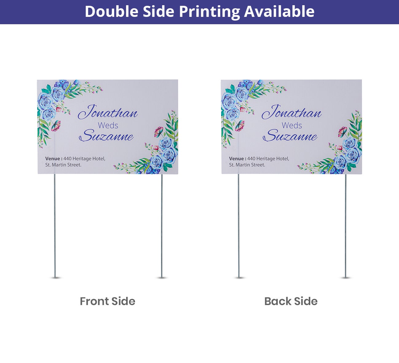 Rectangle Garden Signs | Custom Rectangle Garden Signs - Bannerbuzz.co.uk