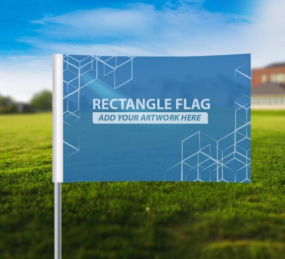 Rectangle Flags - Custom Flag Printing & Get 30% OFF | BannerBuzz UK