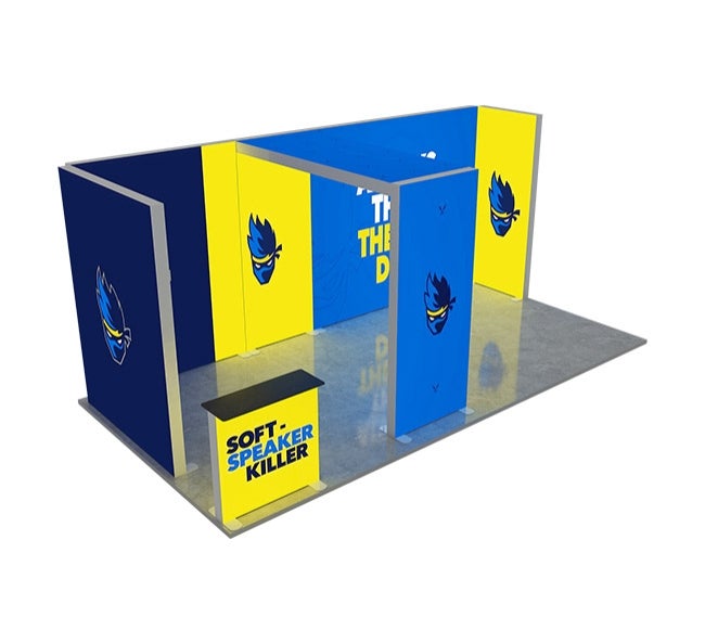 20ft Backlit Trade Show Display - Design 3 | Custom 20ft Backlit Trade ...