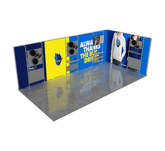 20ft Backlit Trade Show Display - Design 5 | Custom 20ft Backlit Trade ...