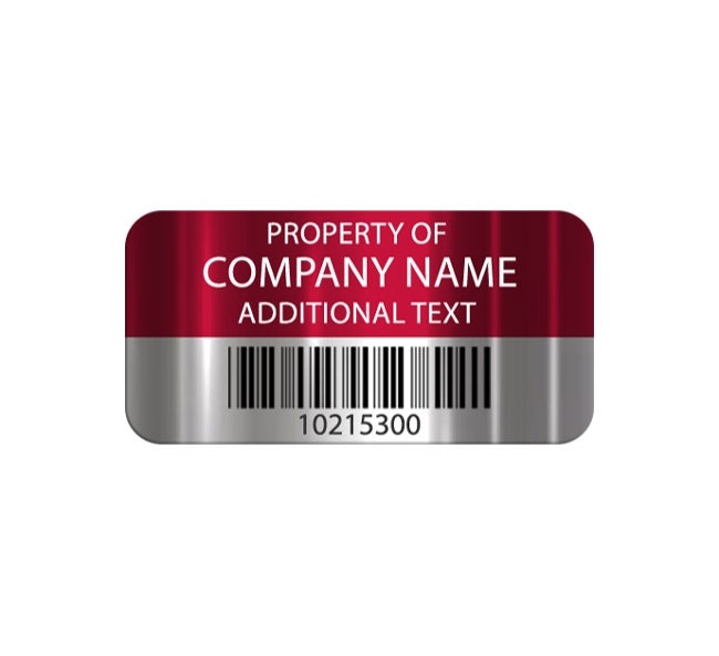 Metal Barcode Labels | Custom Metal Barcode Labels - Bannerbuzz.co.uk