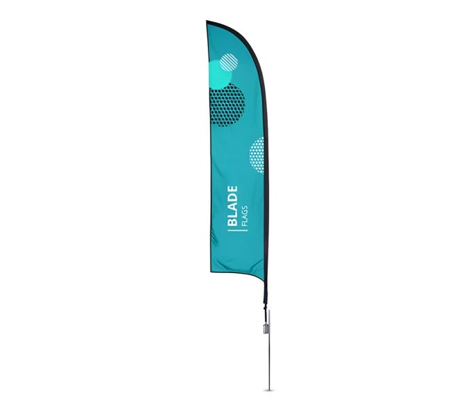 Custom Blade Flags and Wind Blade Flags for Advertising - Banner Buzz UK