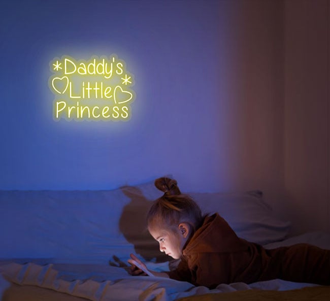 Daddy's Little Princess Neon Sign | Custom Daddy's Little Princess Neon ...