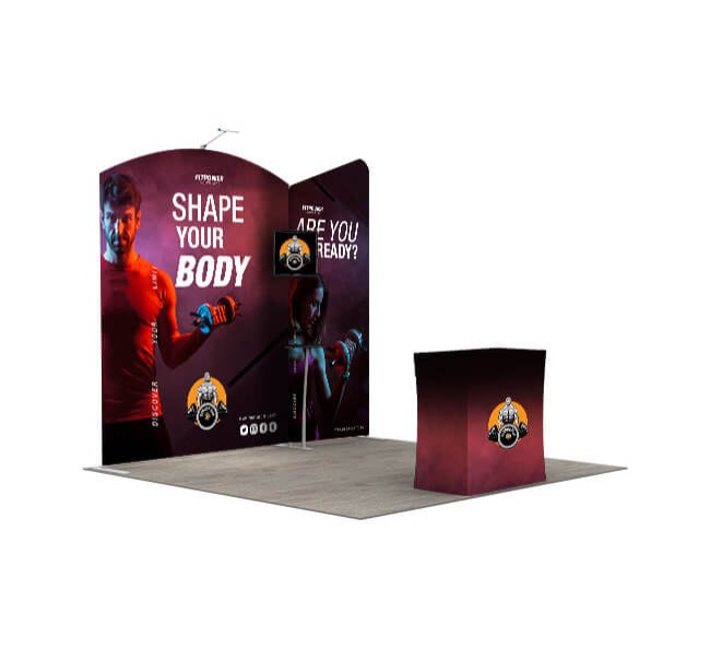 Buy 10 Ft Trade Show Booth - Design 2 |BannerBuzz UK