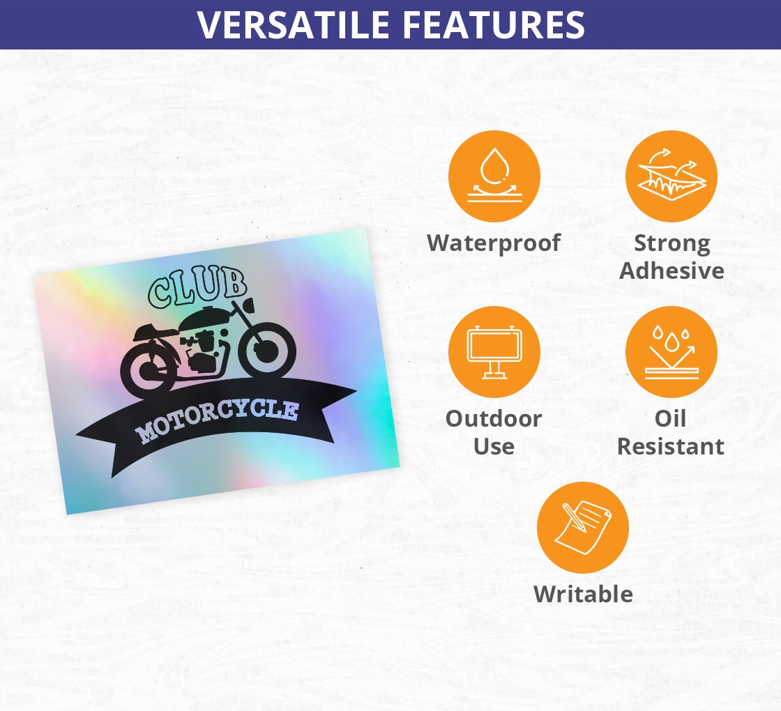 Waterproof Stickers And Decals Custom Waterproof PP Adhesive Die Cut