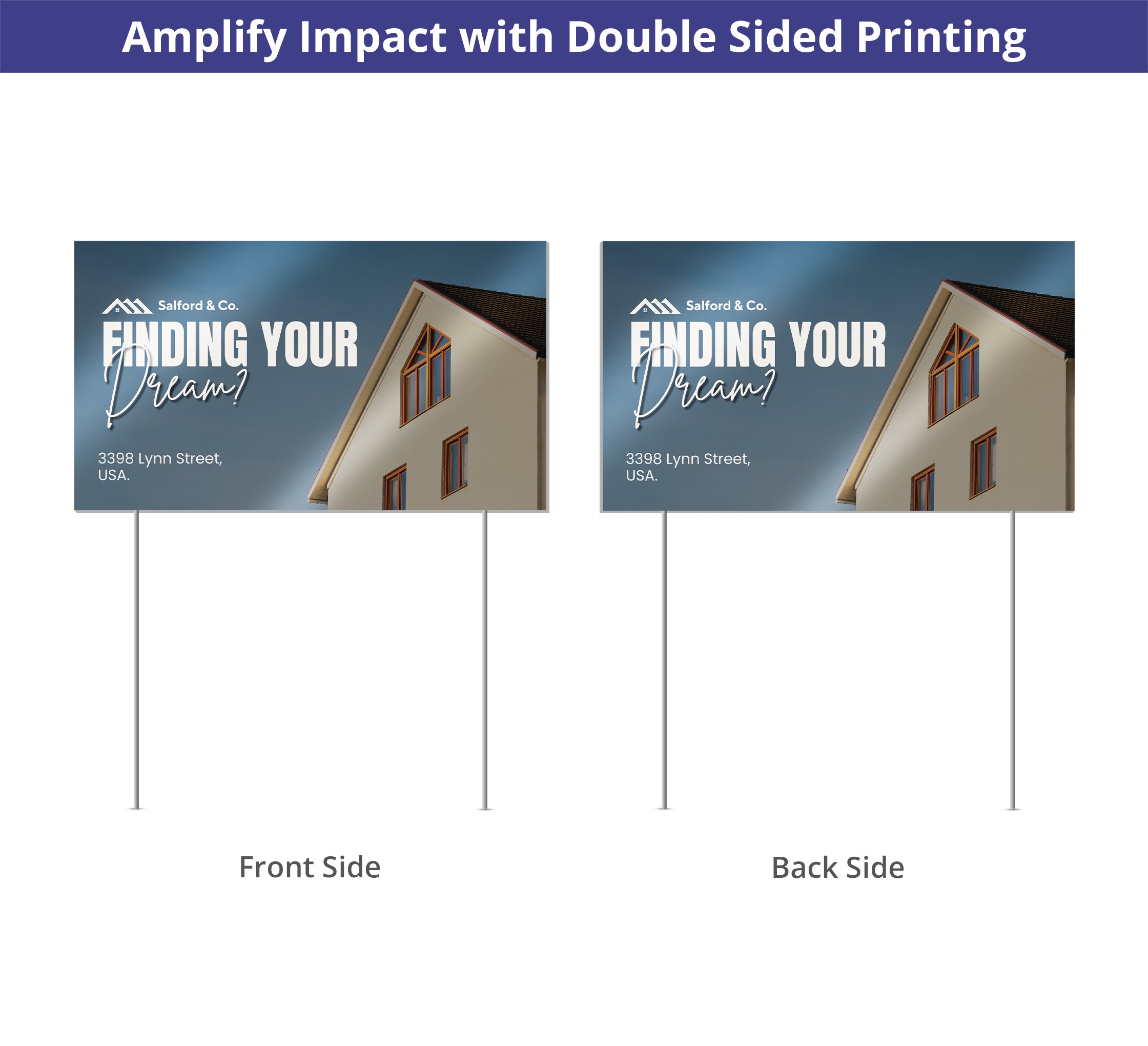 Hud Real Estate Banner Sign Real Estate Signs & Construction Signs